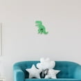 Dinosaur Kids Room Clock Cute Decorative Silent Battery Operated Wall ...