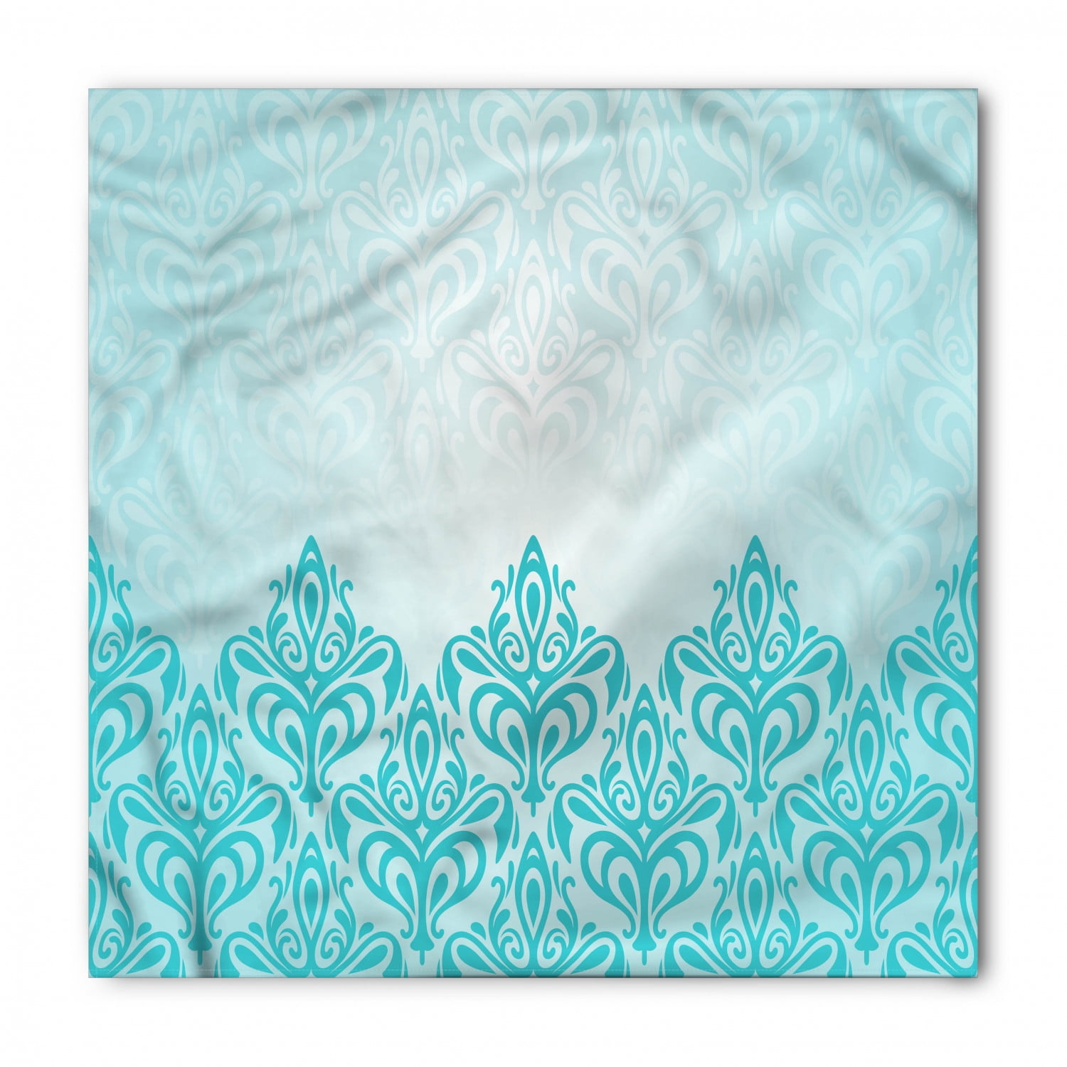 Turquoise Bandana, European Victorian Design, Unisex Head and Neck Tie ...