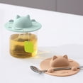 Cats Silicone Cup Lid Dustproof Camping Mug Covers Leakproof Hot Cup ...