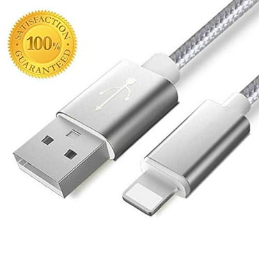 2 Meter Phone Charger Cable, 6FT Nylon Braided USB Fast Charging Cable ...