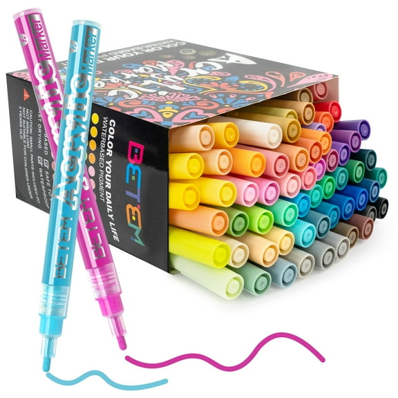 Molotow ONE4ALL Acrylic Paint Marker Set, 10 Basic Colors #2, 2mm ...