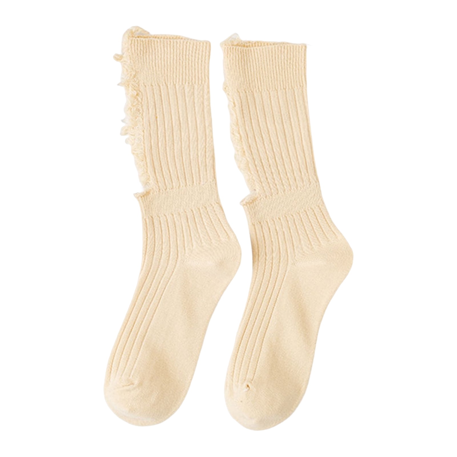 1 Pair Women Stockings Solid Color Breathable Cotton Sweat Absorption ...