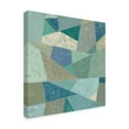 Trademark Fine Art 'Teal Geo Metric' Canvas Art by Silvia Vassileva ...