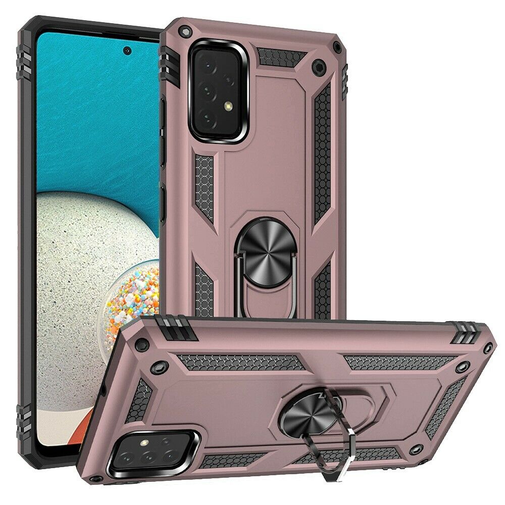 Kaleidio Case For Samsung Galaxy A53 5G [Hybrid Protector] Rubberized Shockproof [Ring Stand] 2 ...