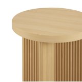 Better Homes & Gardens Lillian Fluted End Table, Natural Pine Finish ...