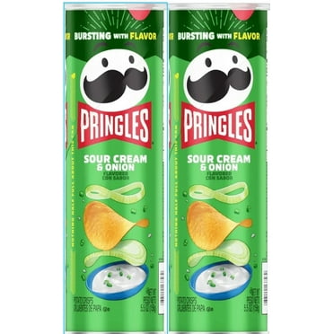 2 Pack - Pringles Cheddar & Sour Cream Potato Crisps Chips - 5.5 oz ...