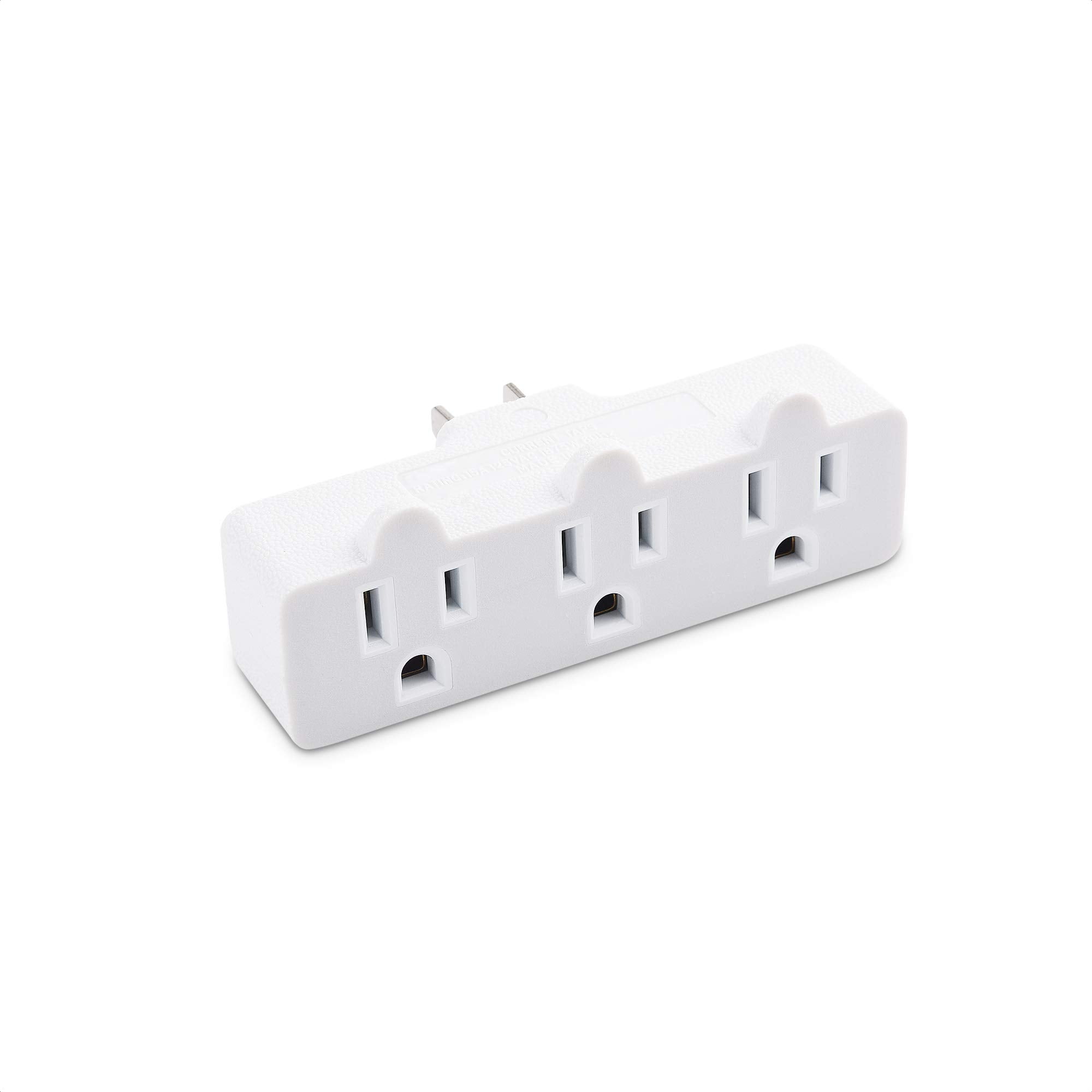 Cable Matters 2-Pack Spaced 3 Outlet Grounded Outlet Extender Wall Tap