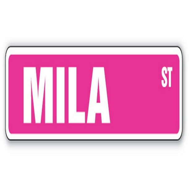 SignMission SS-MILA 18 in. Mila Street Childrens Name Room Sign ...