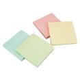 Self-Stick Note Pads, 3" x 3", Pastel, 90-Sheet, 24 Pads/Pack - Walmart.com