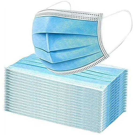 McSimon Disposable Black Face Masks 3-Ply Pack of 100 - Walmart.com