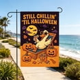 Summerween Garden Flag Spooky Skeleton Halloween in Summer Beach Party ...