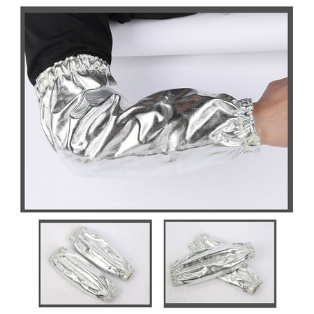 Arm Oversleeves, Aluminum Foil Fireproof 1 Pair High Temperature Flame ...
