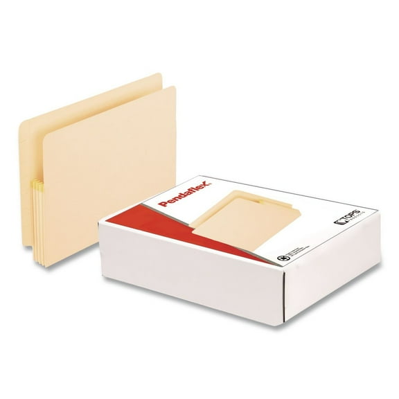Pendaflex Manila Drop Front Shelf File Pockets, 3.5" Expansion, Letter ...