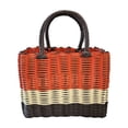 AOMRCOL Shopping Tote Bag Plastic Storage Basket with Handle Woven ...