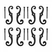 Shutter Dogs 6.25" Black S Shaped Wrought Iron Shutter Dogs w/Screws ...