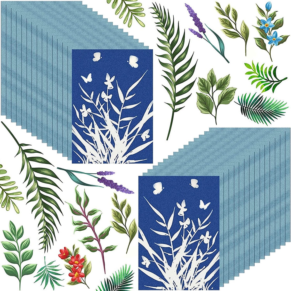 Toorise 30Pcs Sun Print Paper A5 High Sensitivity Cyanotype Paper DIY ...