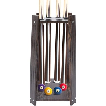 Miumaeov 6 Sticks Pool Wall Mounted Rack Billiard Cue Holder Horizontal ...