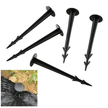 Plastic ground fixing stakes, nails, set of 100, sardines, garden, tent ...