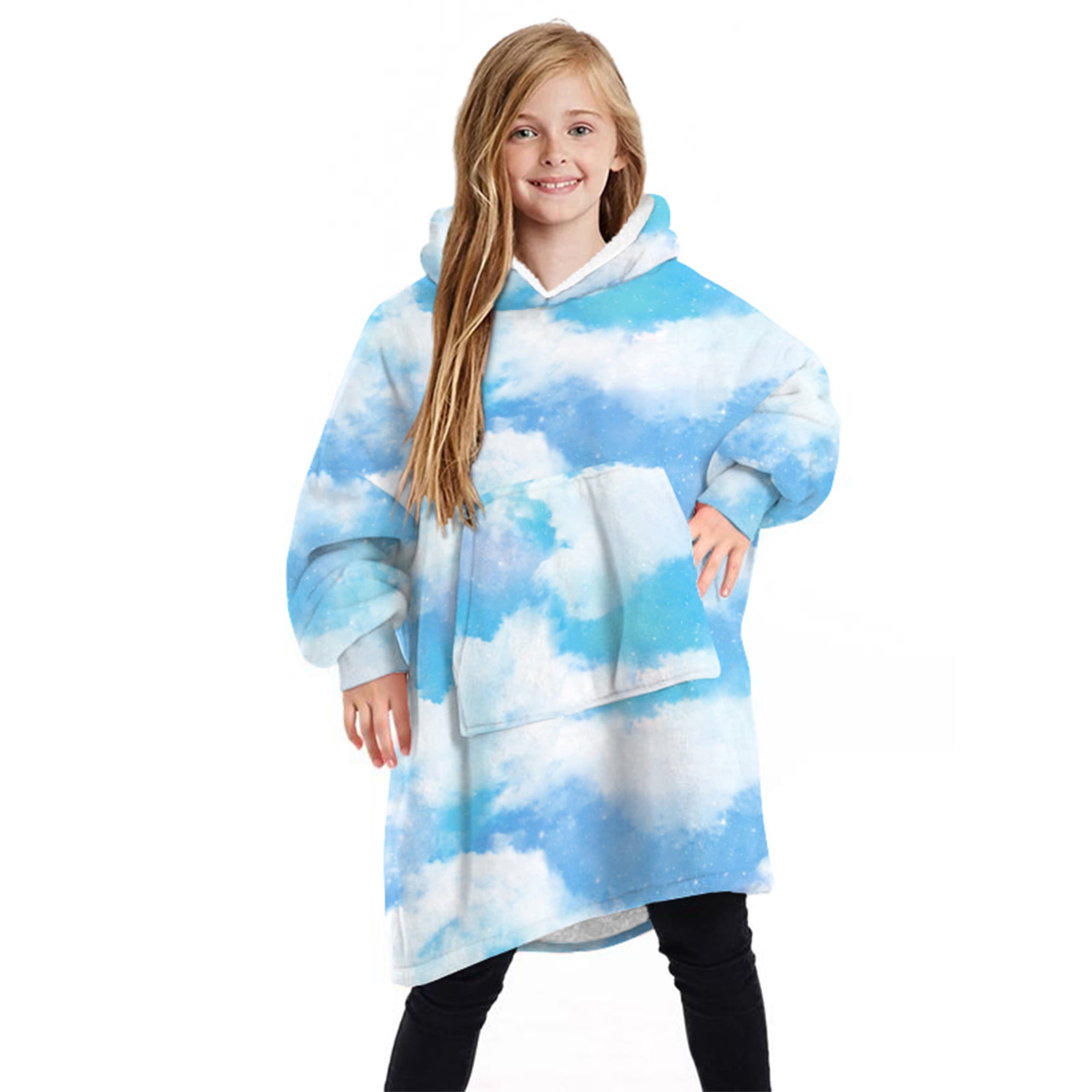 Click here for Eyiiye Oversized Hoodie Blanket Fluffy Oodie Blank... prices