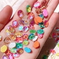 20 Pieces Magical Mocha Wave Aurora Crystal Nail Charms - 3D Rhinestone ...