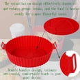 4Pack Air Fryer Silicone Liners Pot Reusable Non-Stick Basket Bowl Fit ...
