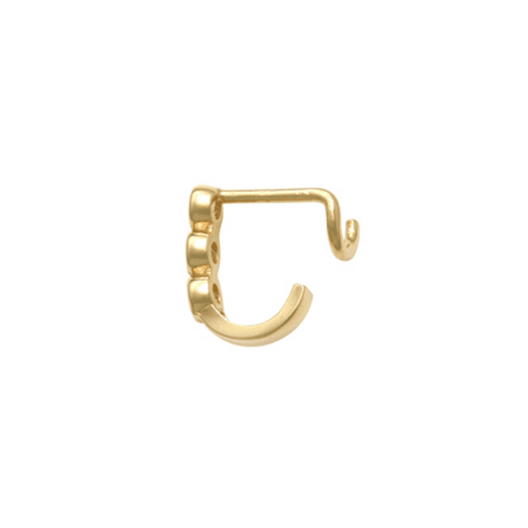 10kt Solid Yellow Gold Nose Ring With U Post Walmart