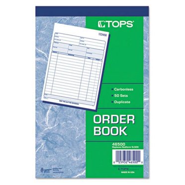 TOPS, TOP46147, Carbonless 3-Part Purchase Order Books, 1 Each ...