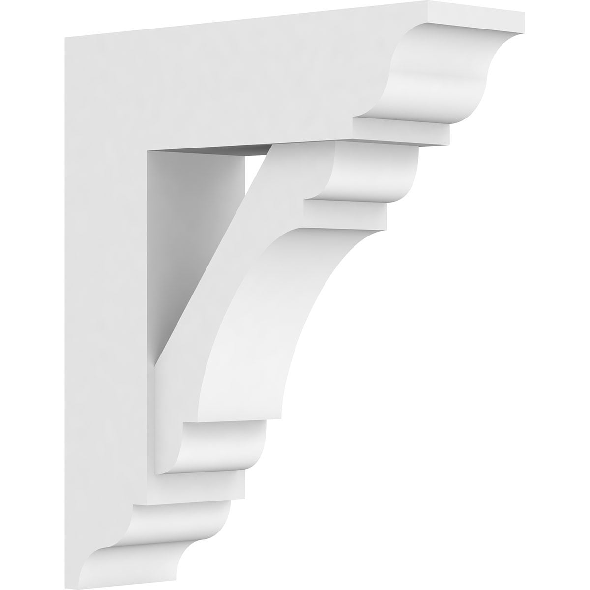 3"W x 12"D x 14"H Standard Olympic Architectural Grade PVC Bracket with ...