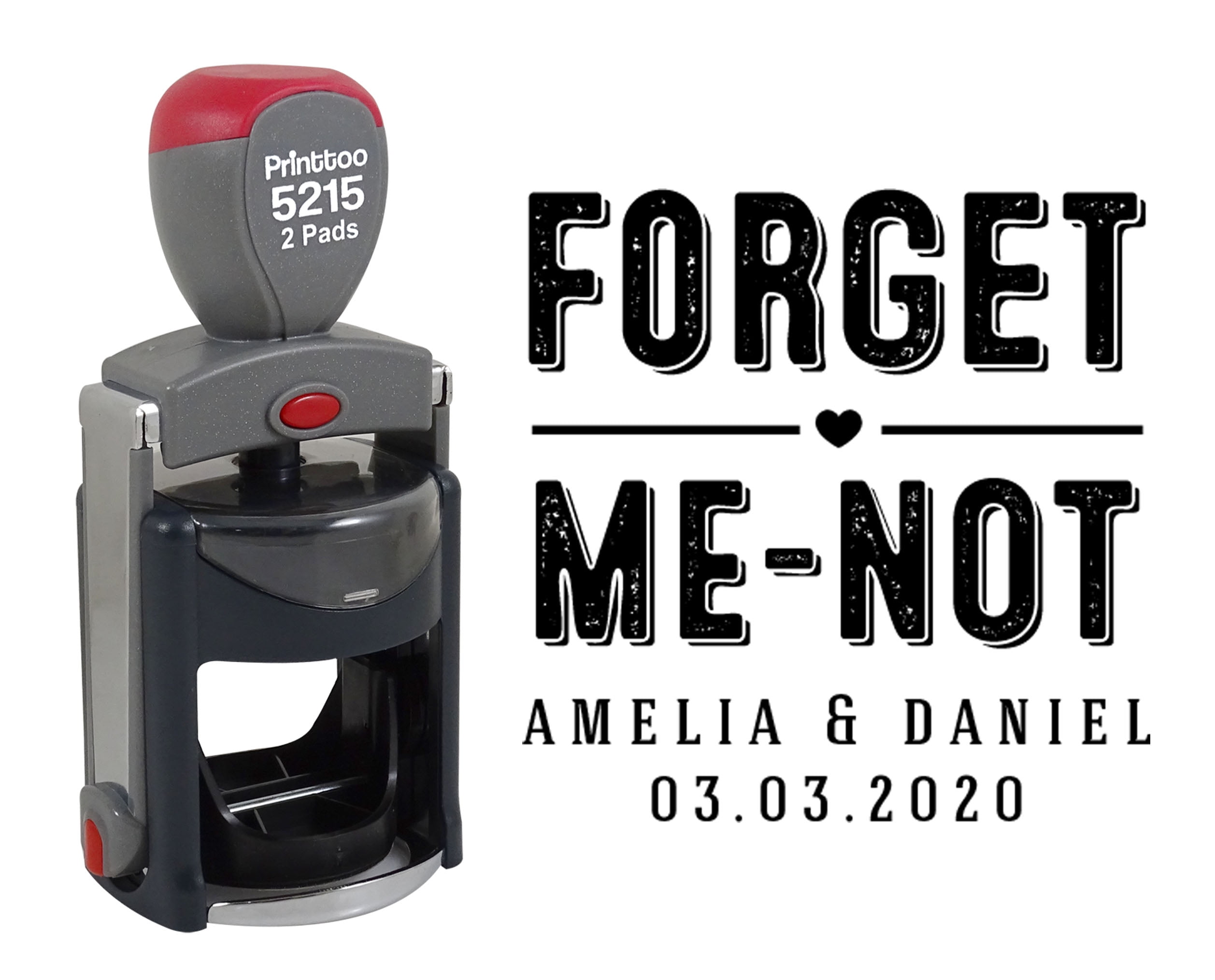 Printtoo ENTERED Self Inking Rubber Stamp Office Stationary Stamp-Red ...