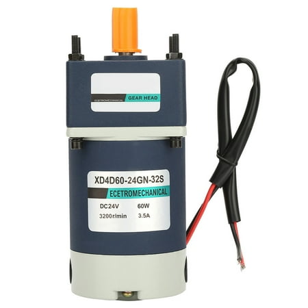 Permanent Magnet DC Gear Motor,24V 60W High Torsion WDC Geared Motor DC ...