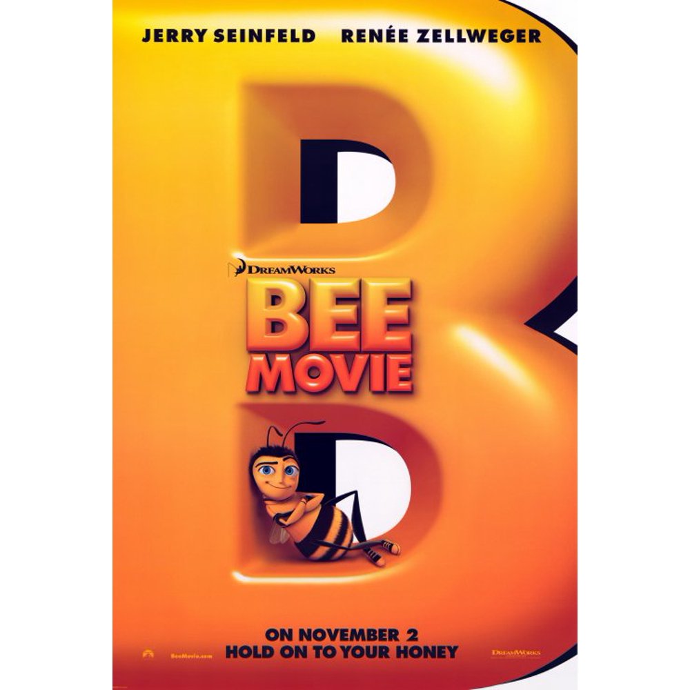 Bee Movie POSTER 27" x 40" Style B - Walmart.com - Walmart.com