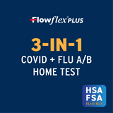 Flowflex® Plus COVID-19 and Flu A/B Home Test - (1 Pack) Flu A&B 3-in-1 ...