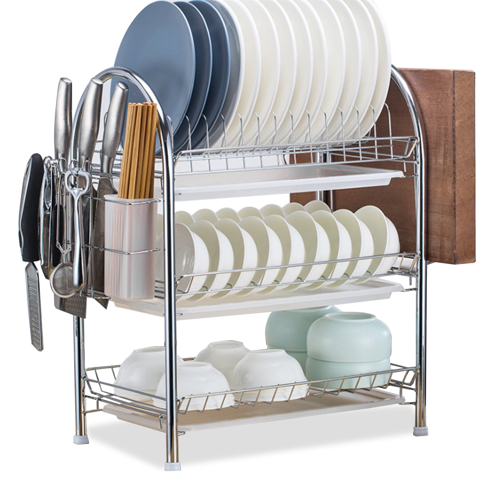 Click here for Zootealy Dish Drying Rack 3 Tier Dish Rack Steel W... prices