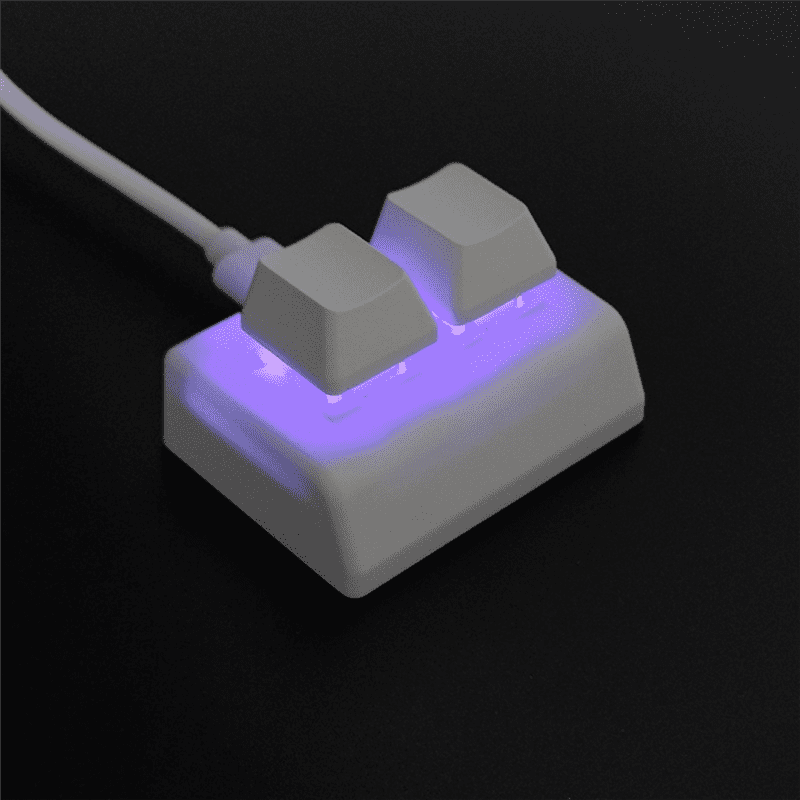 2 Keys Macro Programming Keyboard Rgb Mini Keyboard Gaming Drawing Red Switch Custom Keyboard