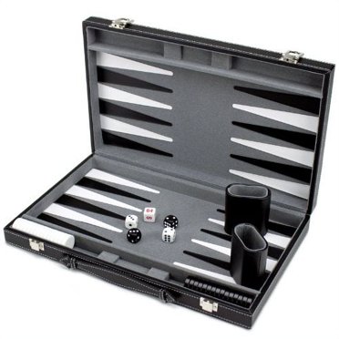 Classic Games Collection - 15" Attache Travel Backgammon Set for Adults ...