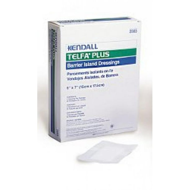 Telfa Plus Adhesive Dressing, 6 Inches x 7 Inches, Sterile, 25 Count ...