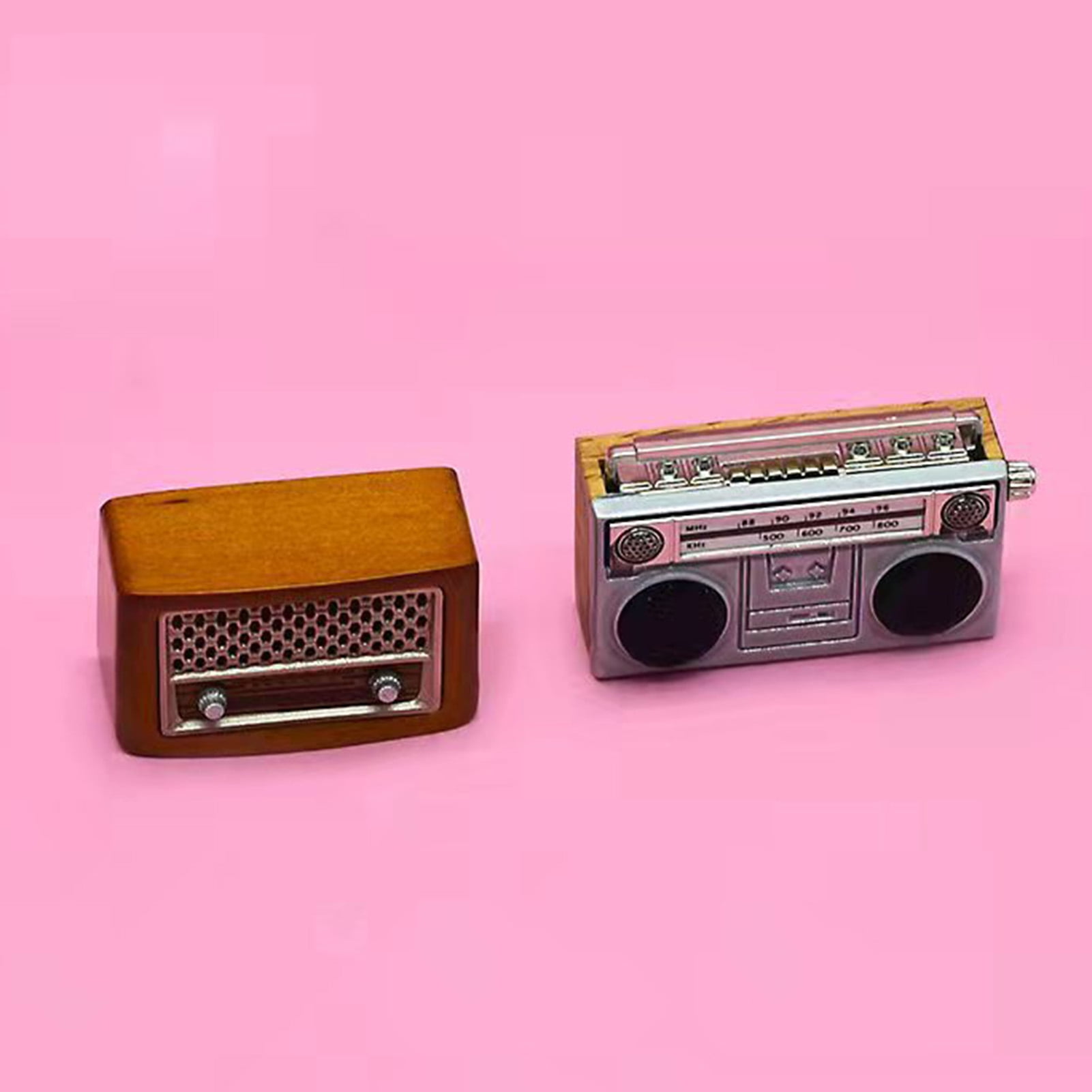 shenmeida 1:12 Scale Toy Accessories Mini Retro Radio Craftsmanship ...