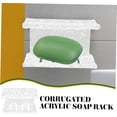 Double-Layer Wall-Mounted Soap Rack Acrylic Shower Soap Holder Bathroom ...