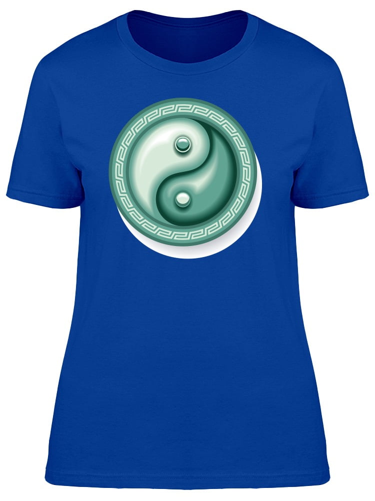 Yin Yang Symbol Aqua Oriental T-Shirt Men -Image by Shutterstock, Male ...