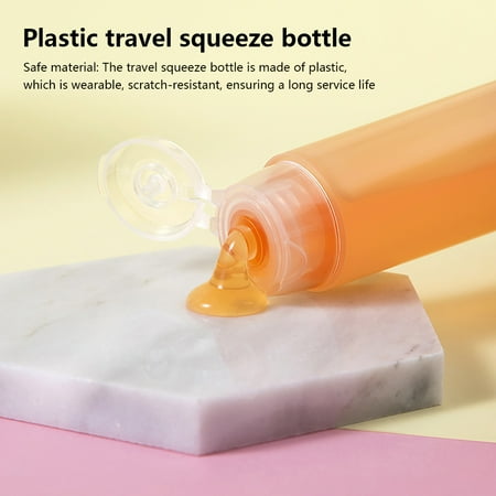 Travel Squeeze Bottle Shower Gel Toothpaste Bottles for Toiletries ...