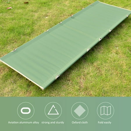 Folding Single Bed, Outdoor Camp Bed, Foldable Aluminum Alloy Beach ...