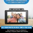 Slide & Negative Scanner with 5" LCD Screen,Convert Color & B&W ...