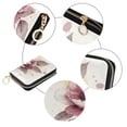 Leather Zipper Card Bag 4.7x3.1x0.8Inch Women's Card Bag Coin Purse ...