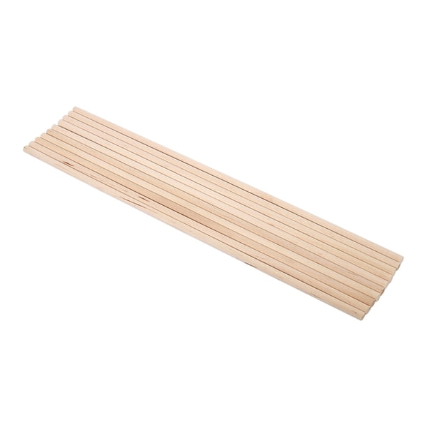 Ccdes 10pcs 30cm Long DIY Wooden Arts Craft Sticks Dowels Pole Rods ...