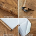 55cm Wide Wood Grain Vinyl Wallpaper for Door Wardrobe Cupboard Table ...