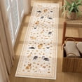 2x6 Washable Runner Rug For Hallway Non Slipl Dog Kitchen With Low Pile ...