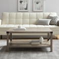 Magnolia Metal X Grey Wash Coffee Table by Desert Fields - Walmart.com
