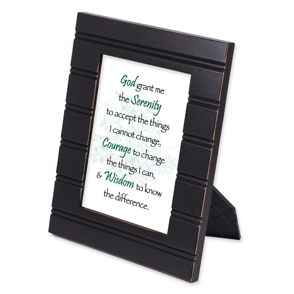 Serenity Prayer Black 8 x 10 Beaded Board Picture Frame Plaque ...