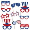 Big Dot of Happiness Patriotic Glasses - Paper Card Stock Memorial Day ...