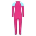 YUUMIN Girls Upf 50+ Long Wetsuits Long Sleeve Zip Up One Piece ...